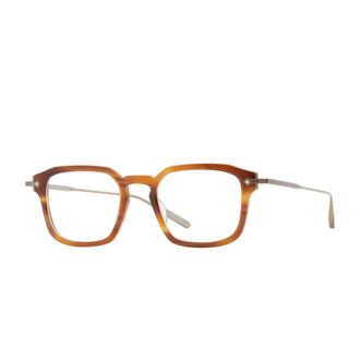 Barton Perreira unisex, Accessoires, Brun, Taille: 49 MM Lunettes rectangulaires Nolan Havana