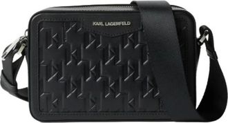 Karl Lagerfeld SAC Cam&eacute;ra Noir K/Loom EN Cuir - Homme - Sacs - Noir - Taille: ONE Size