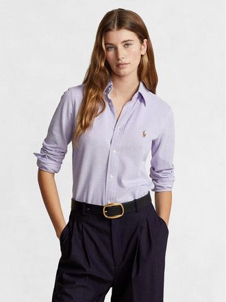 Polo Ralph Lauren Hemd Ls Knt Ox St 211924258001 Violett Slim Fit