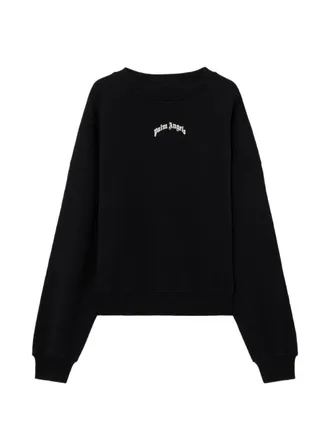 Palm Angels Back Curved Logo Loose Crew