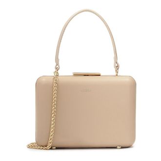 Kazar Starrer Kastenbeutel mit Leder&uuml;berzug - - Bags - Damen - Beige - ONE SIZE