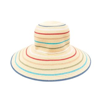 Paul Smith unisex, Accessoires, Multicolore, Taille: S Chapeau &agrave; larges bords ray&eacute;