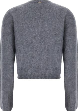 Twinset Wool Blend V-Neck Sweater - Gray