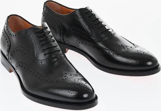Santoni Derby-Brogue-Schuhe aus Leder mit Ledersohle Santoni