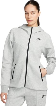 Nike Windrunner Hoodie mit durchgehendem Rei&szlig;verschluss f&uuml;r Damen, Fleece (Grau)