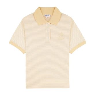 Sporty & Rich NY Crest Prep Polo - - Tops - Damen - Beige - S