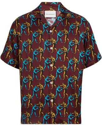 Dr&ocirc;le de Monsieur Chemise droite &agrave; motif