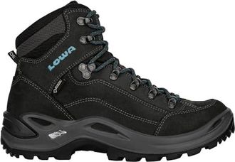 Lowa Lowa Renegade GTX MID Ws 320945 Goretex Bottes de randonnée pour femme, Asphalt Tuerkis, 40 EU