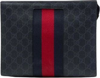 Gucci Pre-owned Sac bandouli&egrave;re en toile - unisex - Pre-owned - Noir - Taille: ONE Size