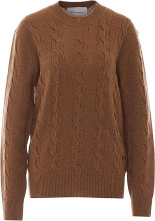 Ami Crewneck Sweater With Tonal Ami de Coeur