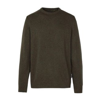 Barbour Homme, Pulls, Vert, Taille: 2XL Pull à Carreaux Vert Col Rond