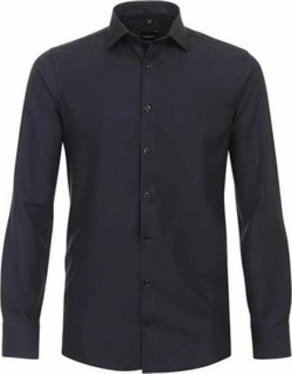 Venti Herren Freizeithemd mit Langarm in Schwarz - - Shirts - Herren - Schwarzk - 2XL