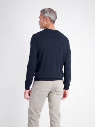 Lerros Strickpullover Dezent gestalteter Strickpullover aus weicher Merinowolle