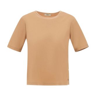 Herno Femme, Tops, Brun, Taille: 44 FR Cotton T-Shirt