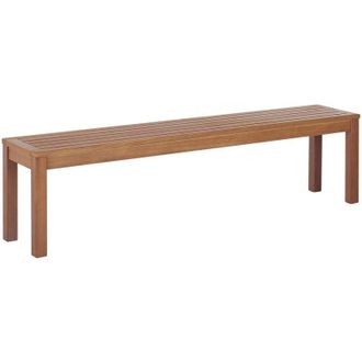 Beliani Beliani - Banc de Jardin Design en Bois dEucalyptus Clair 170 cm pour Jardin au Style Boho Monsano