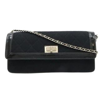 Chanel Pochette en toile Pre-owned - Femme - Pre-owned - Noir - Taille: ONE Size