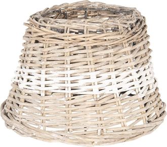 Clayre & Eef Lampenschirm &Oslash; 23 * 16 cm / E27 Natur Rattan 6LAK0477