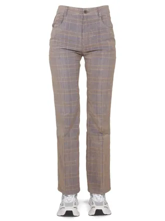 McQ by Alexander McQueen High Waist Viscose Trousers - Beige