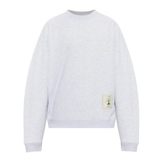 Jacquemus SweaT-shirt en coton Torneo - Homme - Sweatshirts et sweats &agrave; capuche - Gris - Taille: M