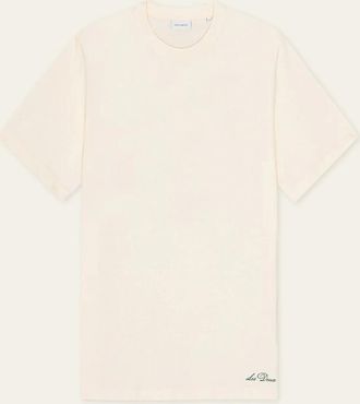 Les Deux T-Shirt mit Backprint und Label-Schriftzug, Regular Fit in