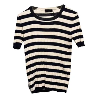 Roberto Collina Blau/Naturwei&szlig; gestreiftes T-Shirt - - Knitwear - Herren - Mehrfarbig - M