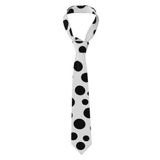 Generic Cravate Homme Image &Agrave; Pois Noirs Et Blancs Cravate Doux Cravates Hommes Pour Accessoires Bureau Affaires