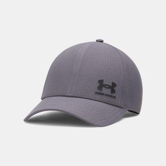Under Armour ArmourVent Low Verstellbare Kappe f&uuml;r Herren Castlerock / Schwarz EINHEITSGR&Ouml;SSE