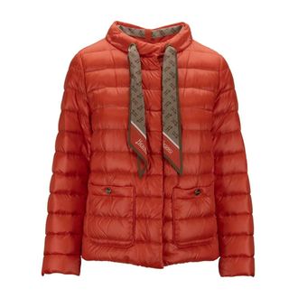 Herno Button-Up Puffer Jacket - - Jackets - Damen - Orange - M