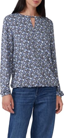 s.Oliver T-Shirt mit All-Over-Print und Elastikb&uuml;ndchen