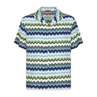 Missoni Viskose Bowlinghemd - - Shirts - Herren - Mehrfarbig - M