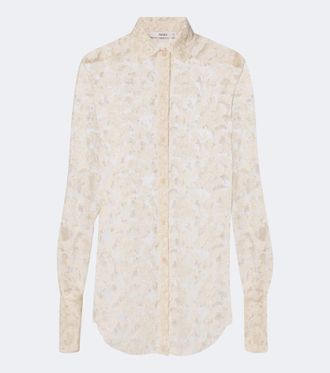 Fendi Chemise en dentelle
