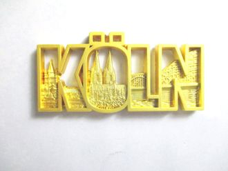 Generic Köln Magnet Metall Buchstaben Cologne Dom Brücke Souvenir Germany (go)