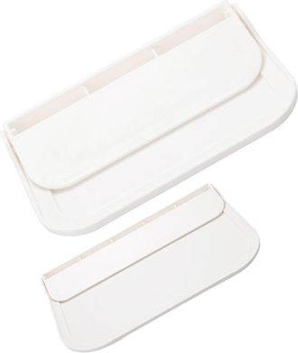 Artibetter 2 St&uuml;ck Faltbares Badezimmer wandregal Robustem PP Platzsparend und Selbstklebend Modernes Design f&uuml;r Kleine B&auml;der Faltbare Aufbewahrungsl&ouml;sung f&uuml;r Se