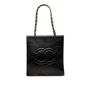 Chanel Pre-owned Coco Mark Leder Shopper - - Pre-owned - Damen - Schwarzk - ONE SIZE