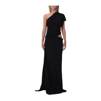 Dsquared2 Schickes Drapiertes One-Shoulder Kleid - - Dresses - Damen - Schwarzk - S