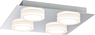 Paulmann 70875 LED Deckenleuchte Doradus incl. 4x4,7 Watt Deckenlampe Chrom Wohnzimmerlampe Metall, Kunststoff Flurlampe 3000 K