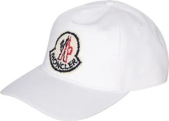 Moncler Caps & M&uuml;tzen - White Technical Fabric Baseball Cap - Gr. ONE SIZE - in Wei&szlig; - f&uuml;r Damen