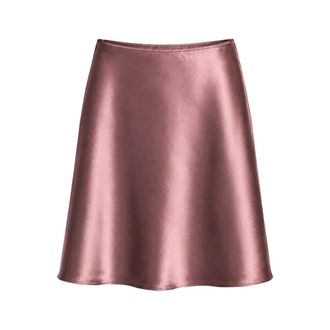 Vince Femme, Jupes, Rose, Taille: 36 FR Jupe courte en satin avec bordure lingerie