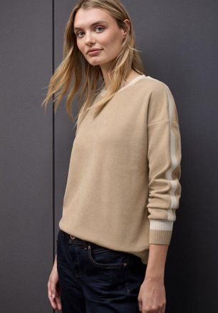 Street One Langarmshirt mit U-Boot-Ausschnitt