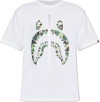 A Bathing Ape A Bathing Ape, Homme, Tops, Blanc, Taille: S 1st Camo Busy Works T-Shirt