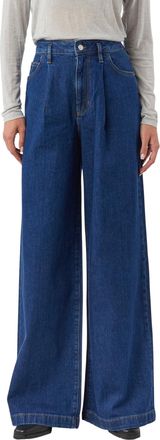 Comma Jeans mit Extra Wide Leg und Bundfalten