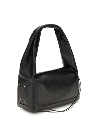 Maison Margiela Womens Small East West Shoulder Bag Black Mutton