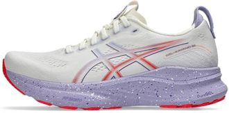 Asics Chaussures de course Gel-Kayano 32 pour femme, Cr&egrave;me/violet Edo, 43.5 EU