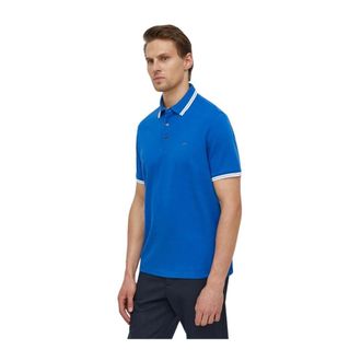 Michael Kors Greenwich Baumwoll-Polohemd - - Tops - Herren - Blau - S