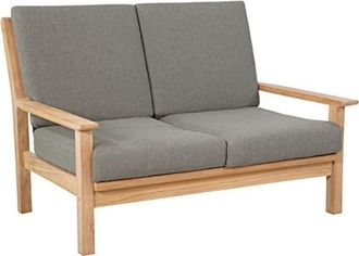 Lesli Living Loungebank Teak 130cm, inkl. Kissen