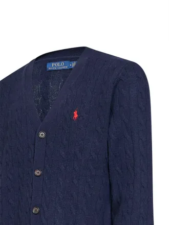 Polo Ralph Lauren Cable-Knit Wool and Cashmere Cardigan - Navy