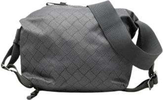 Bottega Veneta Sac bandouli&egrave;re Pre-owned en nylon - Femme - Pre-owned - Gris - Taille: ONE Size