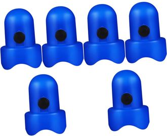 Supvox 6 Sätze Trampolin Ersatzteile Kunststoff Stangenabdeckungen Trampolin Pfostenschutz Robust Langlebig Passend für Trampolinnetz Befestigung