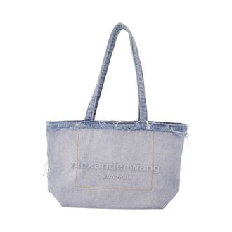 Alexander Wang Punch Medium Fray Tote - - Bags - Damen - Blau - ONE SIZE