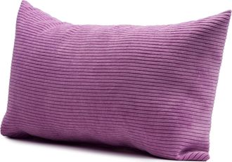 G&ouml;zze Kissen Capri, Dekokissen in Feincord-Optik, Weiches Sofakissen mit F&uuml;llung, 100% Polyester, 30 x 50 cm - Flieder